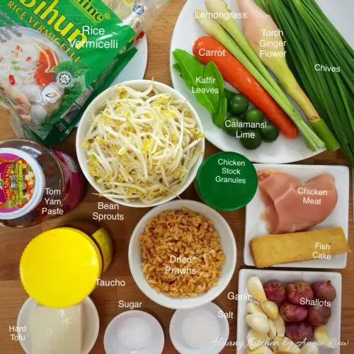 Tom Yam Fried Bee Hoon (Rice Vermicelli) 东炎炒米粉 | Huang Kitchen