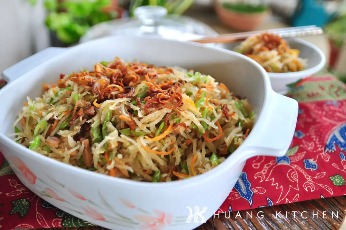 Stir Fry Savory Turnip Fillings Recipe 炒沙葛馅料食谱 | Huang Kitchen