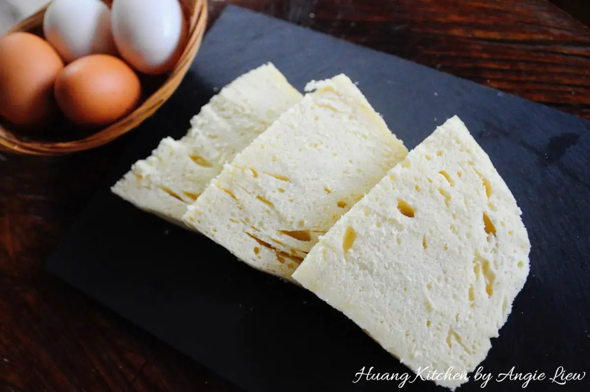 Steamed Egg Sponge Cake (Ji Dan Gao 鸡蛋糕) - Huang Kitchen