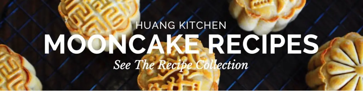 Pandan Custard Lotus Snow Skin Mooncakes 香兰奶黄莲蓉冰皮月饼 | Huang Kitchen