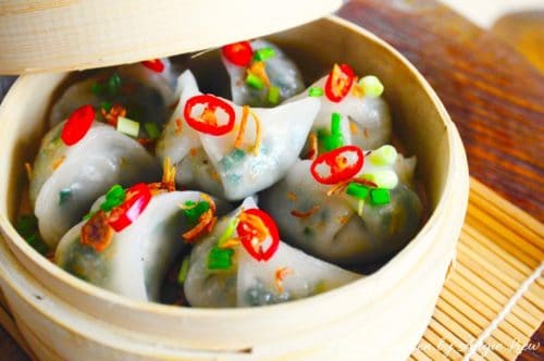 Ku Chai Kuih (Steamed Chive Dumplings) 蒸韭菜粿 - Huang Kitchen