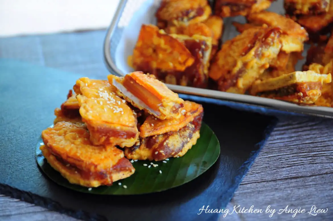 Fried Nian Gao Recipe (Glutinous Rice Cake With Yam and Sweet Potato ...