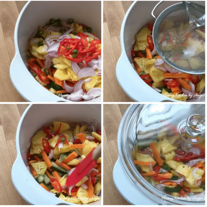 Cucumber and Pineapple Pickle Recipe 腌制黄瓜凤梨食谱 | Huang Kitchen