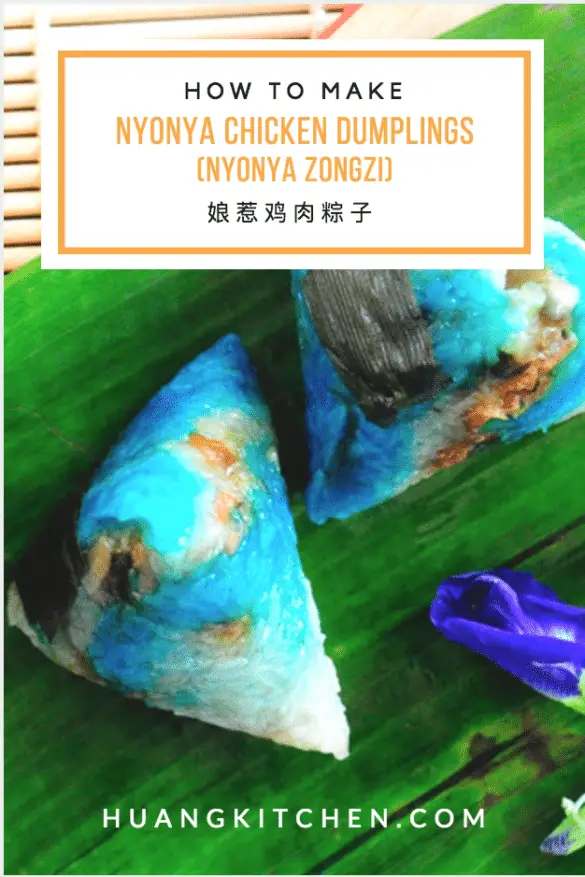 Nyonya Rice Dumplings with Chicken 娘惹鸡肉粽子 - Huang Kitchen