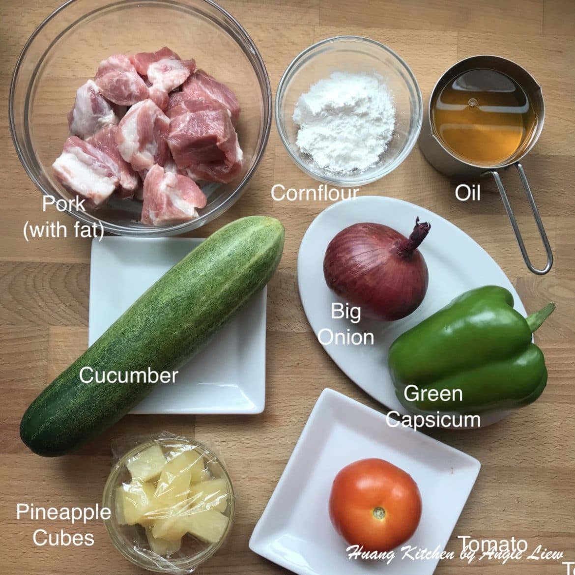 Sweet and Sour Pork Recipe (Gu Lu Rou) 咕噜肉食谱 - Huang Kitchen