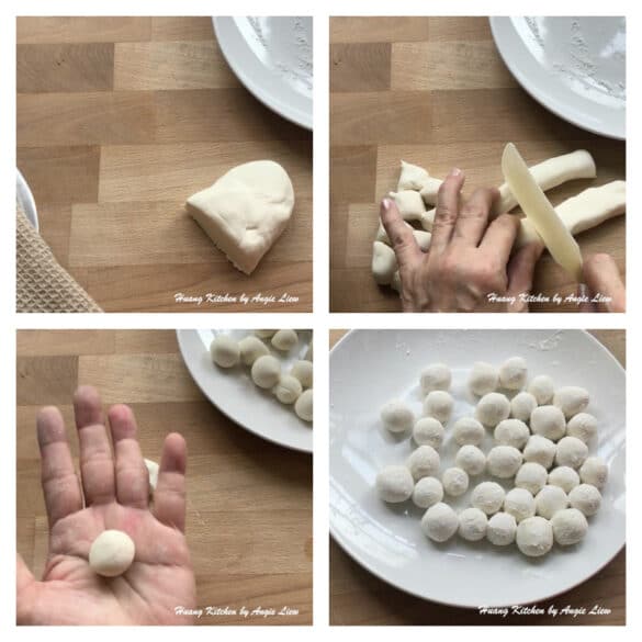 Pumpkin Sago Glutinous Rice Balls 金瓜汤圆西米露 - Huang Kitchen