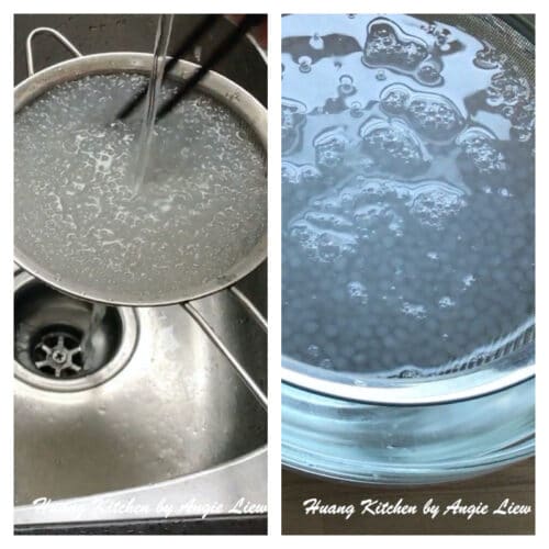 Pumpkin Sago Glutinous Rice Balls 金瓜汤圆西米露 - Huang Kitchen