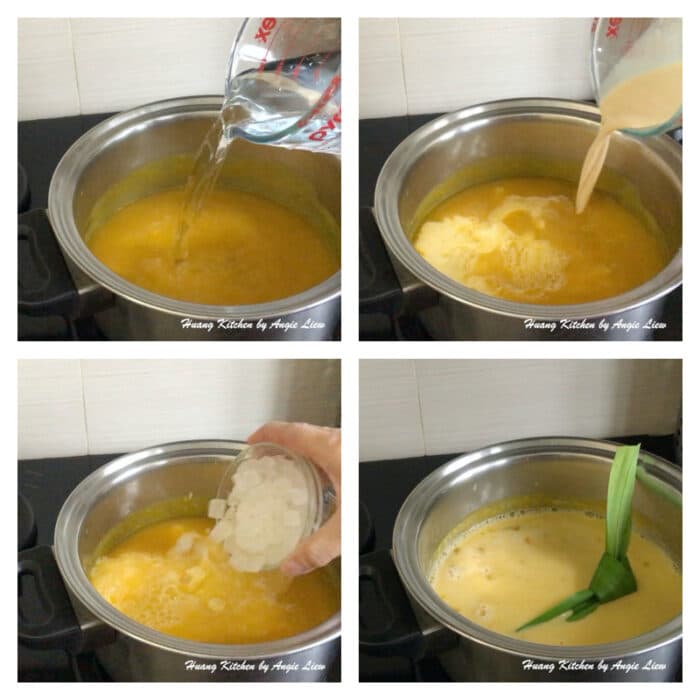 Pumpkin Sago Glutinous Rice Balls 金瓜汤圆西米露 - Huang Kitchen