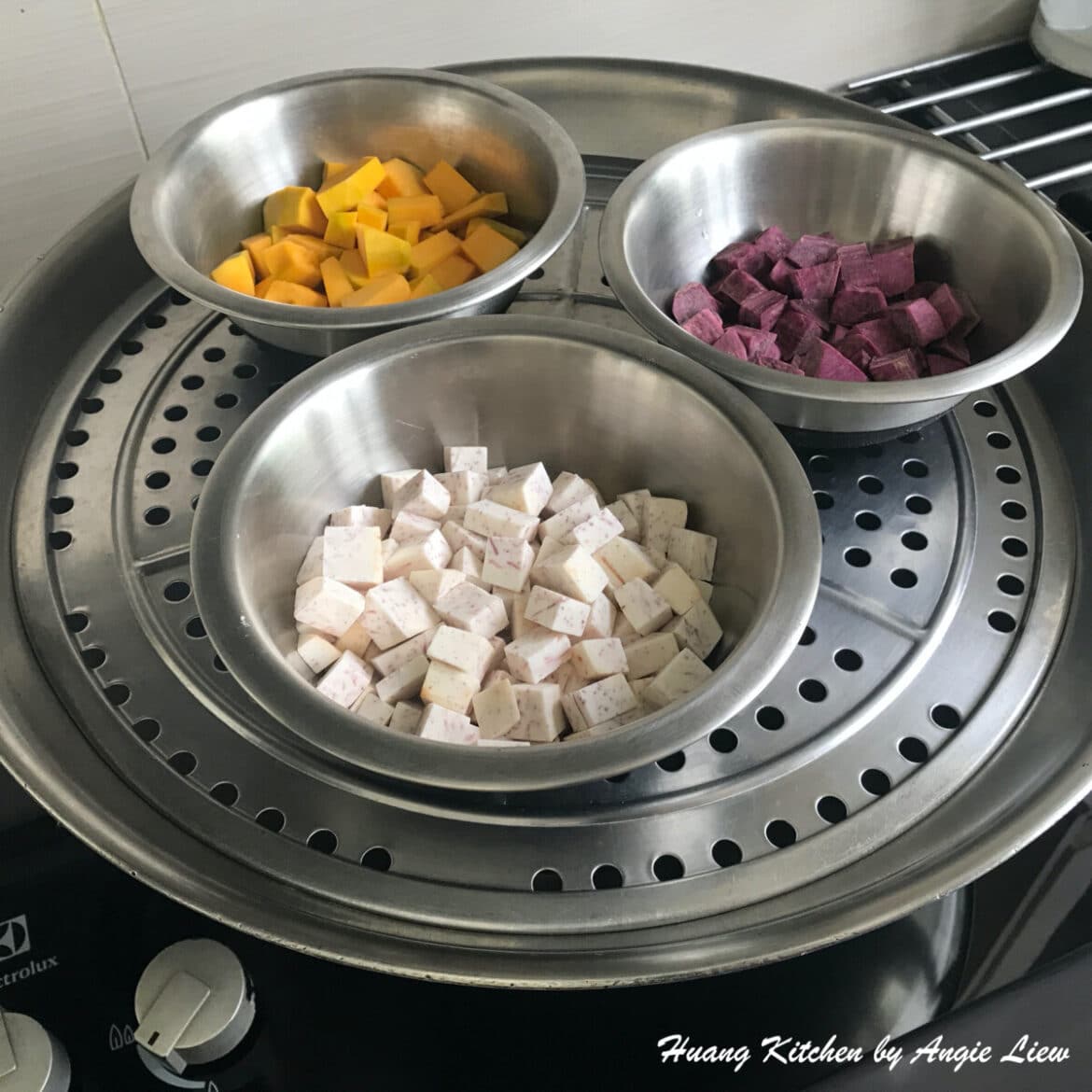 Taro, Purple Sweet Potato and Pumpkin Glutinous Rice Balls Recipe ...