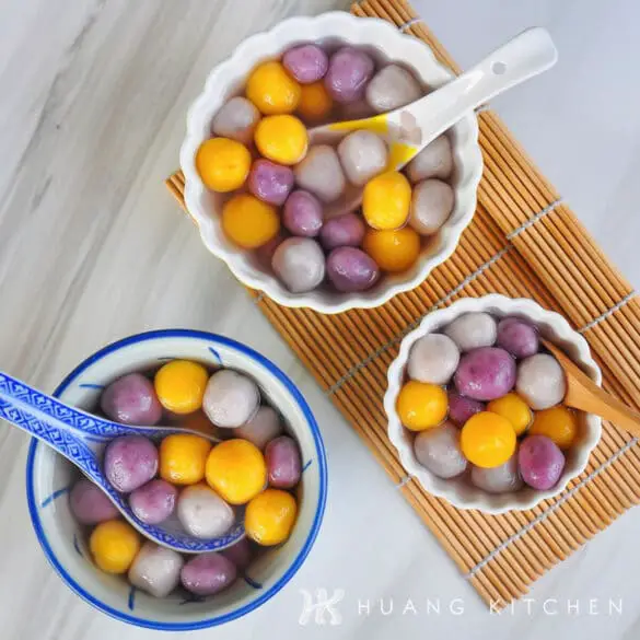 Taro, Purple Sweet Potato and Pumpkin Glutinous Rice Balls Recipe ...