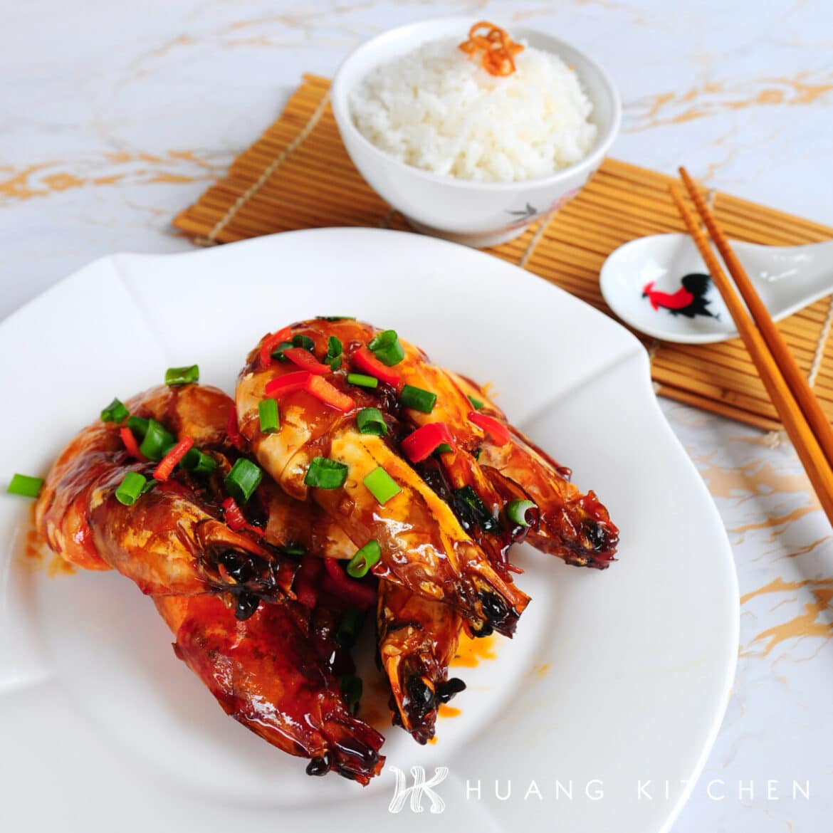 Tamarind Prawns Recipe (Assam Prawns) 亚参虾食谱 | Huang Kitchen