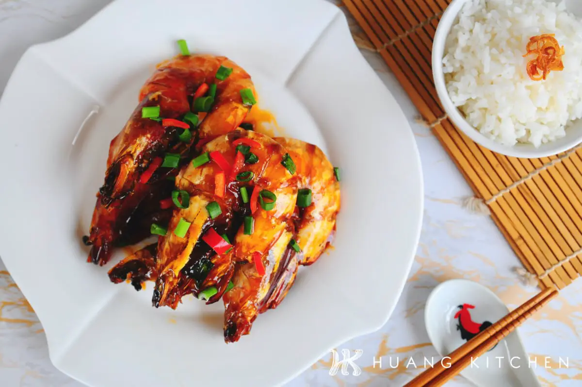 Tamarind Prawns Recipe (Assam Prawns) 亚参虾食谱 | Huang Kitchen
