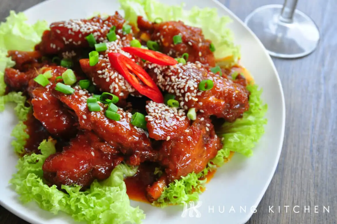 Chinese Style Caramel Chicken Wings 中式焦糖鸡翅膀 - Huang Kitchen