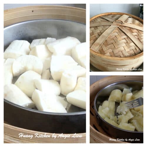 White Tapioca Tarts With Coconut Topping 椰丝白木薯塔 - Huang Kitchen