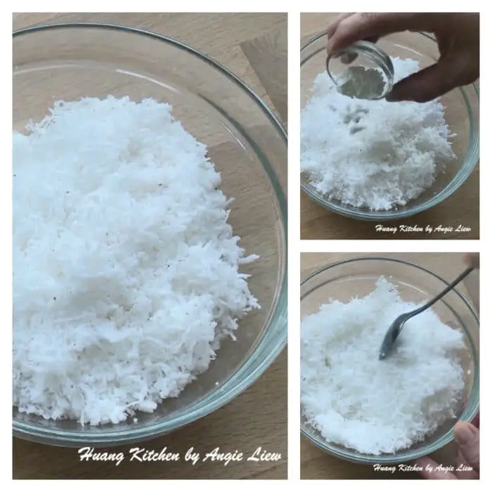 White Tapioca Tarts With Coconut Topping 椰丝白木薯塔 - Huang Kitchen