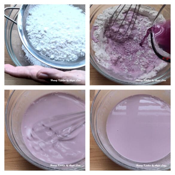 Steamed Purple Rice Cake Recipe 紫薯蒸糖糕食谱 | Huang Kitchen