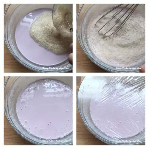 Steamed Purple Rice Cake Recipe 紫薯蒸糖糕食谱 | Huang Kitchen