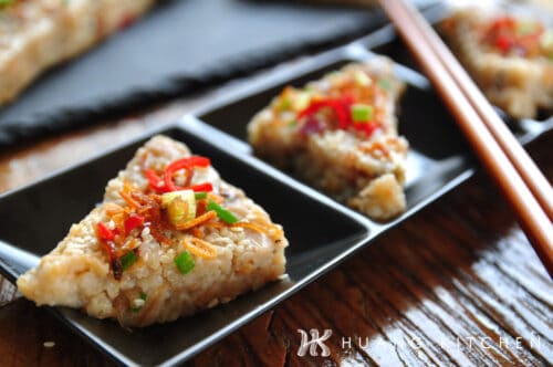 Steamed Radish Cake Recipe (Turnip Cake) 萝卜糕 | Huang Kitchen