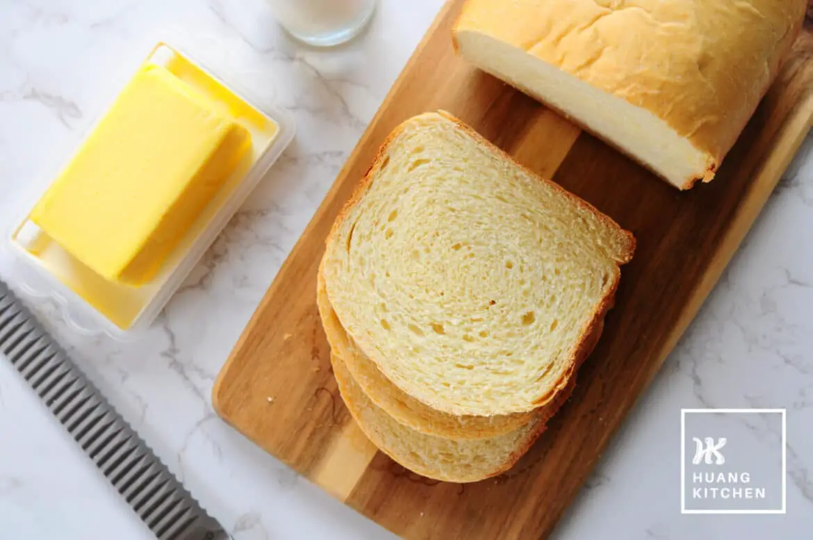 Basic White Bread Loaf Recipe - Bread Machine | Huang Kitchen