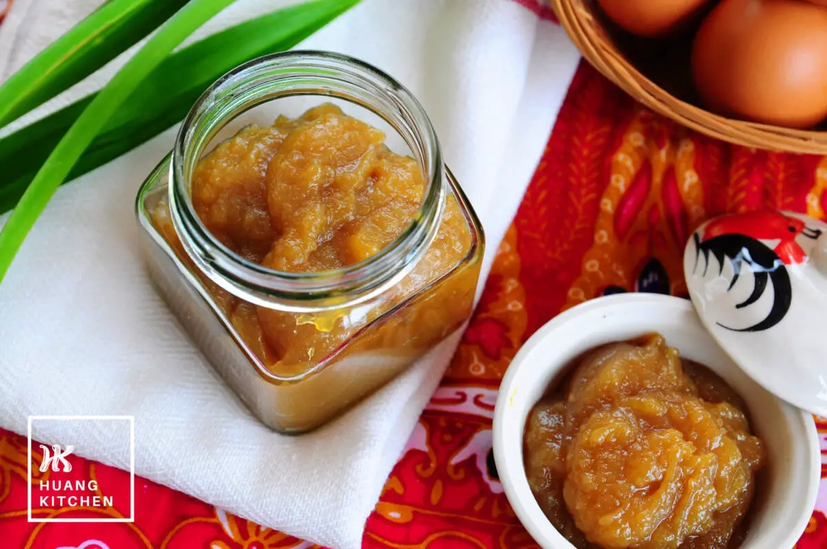 Homemade Caramel Kaya Recipe (Coconut Egg Jam) | Huang Kitchen
