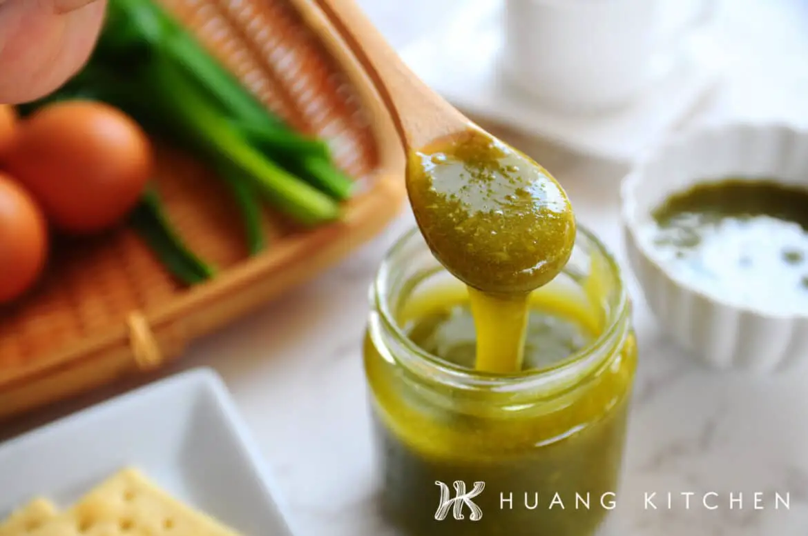 Homemade Pandan Kaya Recipe (Coconut Egg Jam) | Huang Kitchen