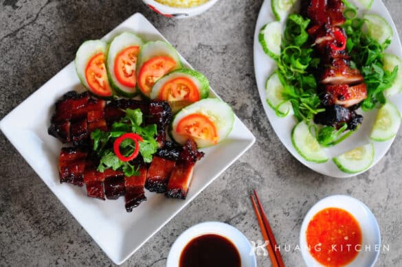 Oven Grilled Char Siew Recipe (Chinese BBQ Pork) 烤箱叉烧 | Huang Kitchen