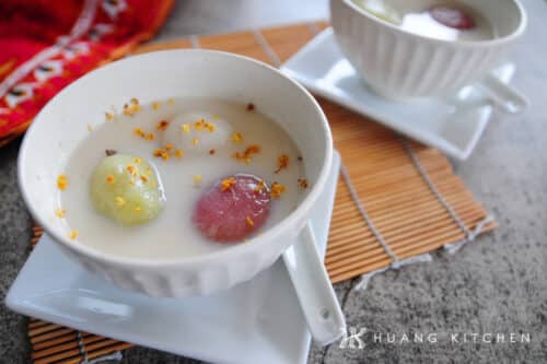 Sweet Peanut Butter Glutinous Rice Balls Recipe 花生酱汤圆 | Huang Kitchen