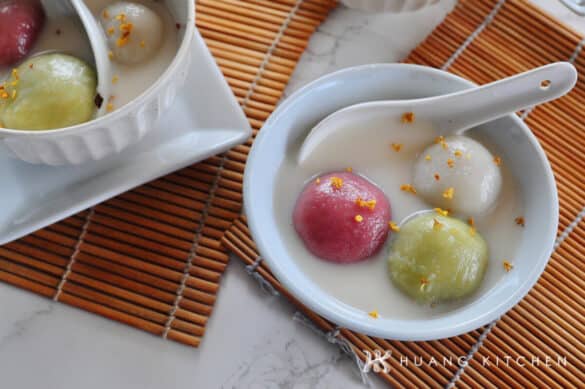 Sweet Peanut Butter Glutinous Rice Balls Recipe 花生酱汤圆 | Huang Kitchen