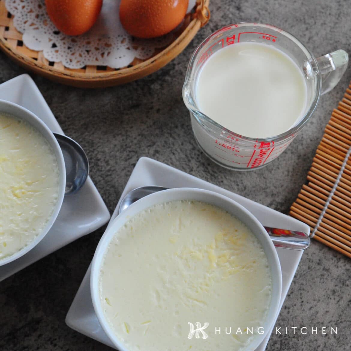 Double Skin Milk Pudding Recipe 双皮奶布丁 | Huang Kitchen