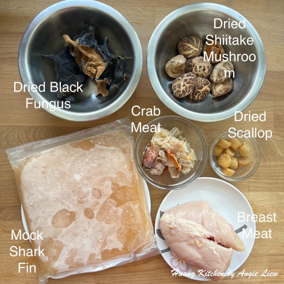 Imitation Shark Fin Soup Recipe 碗仔翅 / 鱼翅汤 | Huang Kitchen