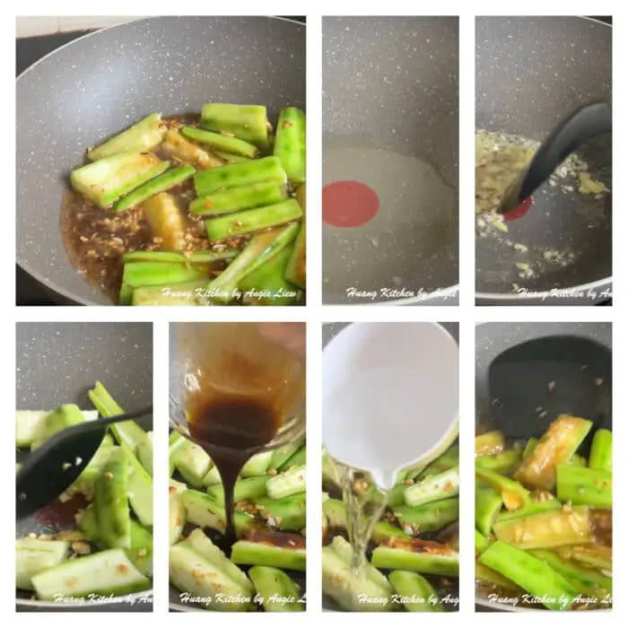 Braised Luffa With Egg Beancurd 焖胜瓜豆腐 - Huang Kitchen