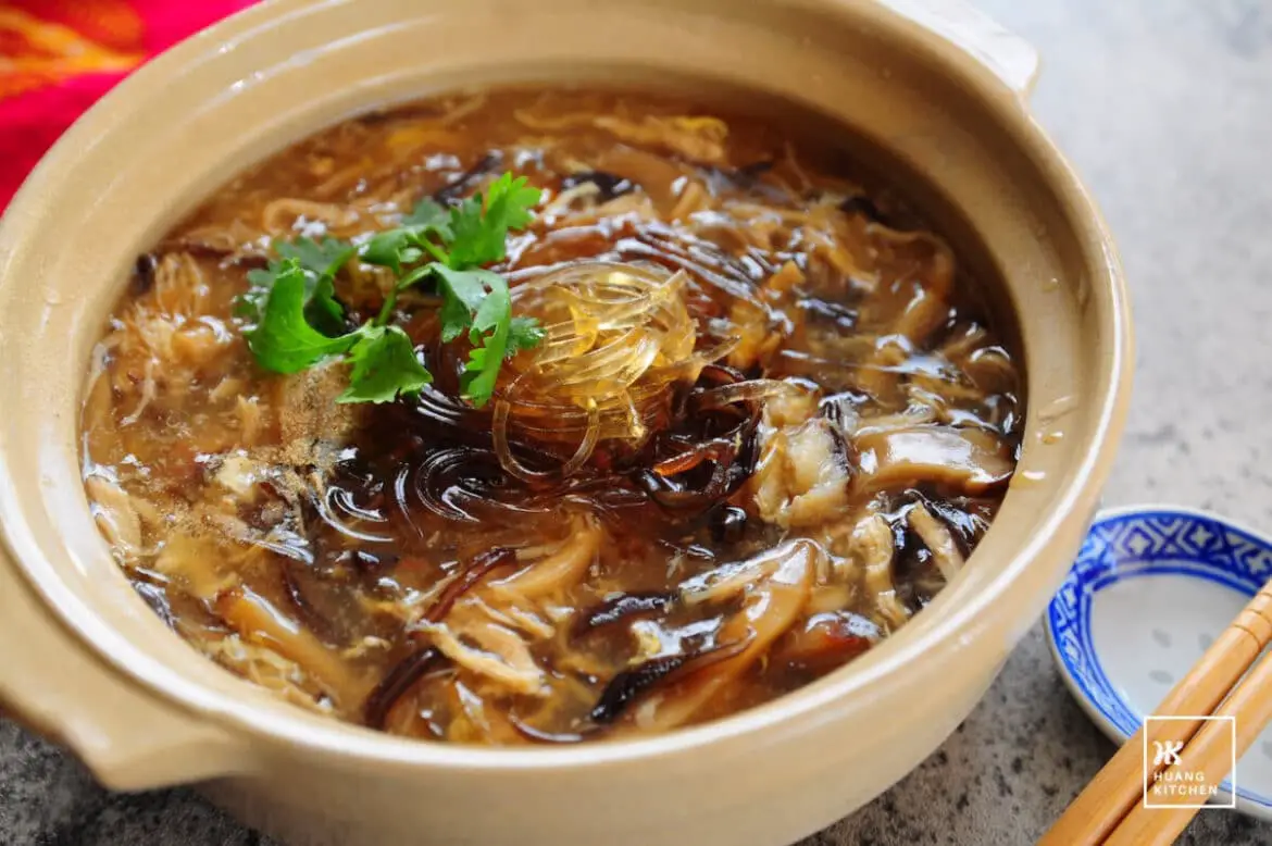 Imitation Shark Fin Soup Recipe 碗仔翅 / 鱼翅汤 | Huang Kitchen