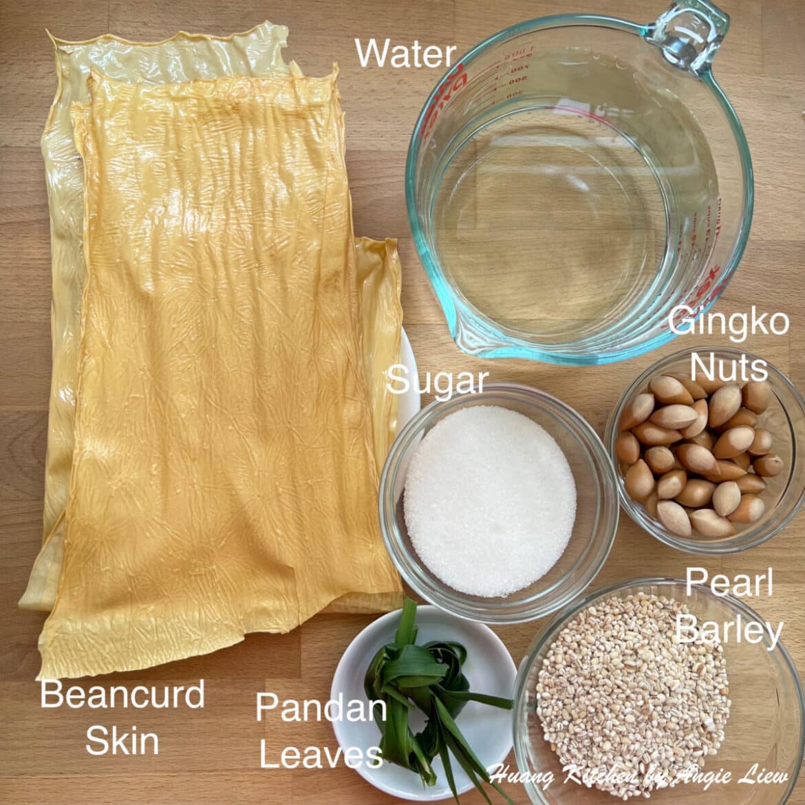 Gingko Barley Beancurd Sweet Soup 薏米腐竹 | Huang Kitchen