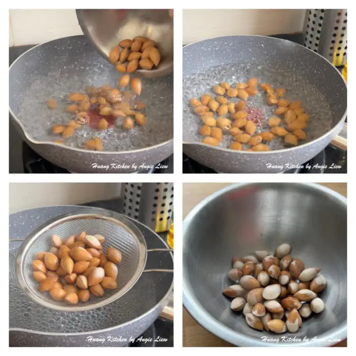 How To Prepare Gingko Nuts - Easy Method 银杏白果去皮去芯 | Huang Kitchen