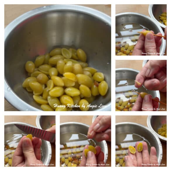 How To Prepare Gingko Nuts - Easy Method 银杏白果去皮去芯 | Huang Kitchen