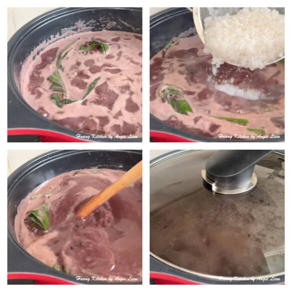 Red Bean Black Glutinous Rice Dessert Recipe 红豆黑糯米糖水 | Huang Kitchen